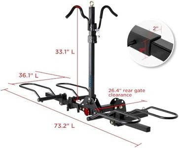 Polestar hitch mounted 2 bike rack 200lbs capacity Review | BestReviews ...